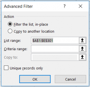 Advanced Filter | Excel Practice Online
